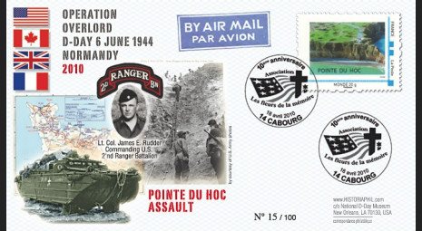 DEB10-8 : 2010 - FDC "D-Day 1944 : Lieutenant-Colonel Rudder (2e ...