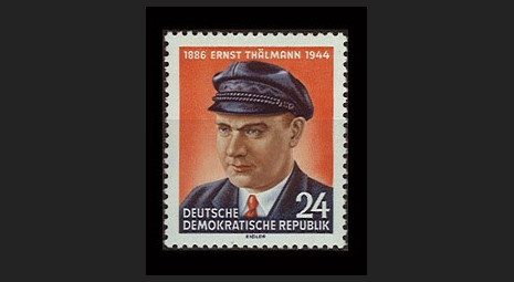 DDR170 : 1954 - 1 valeur DDR 'Ernst Thälmann, leader du parti ...