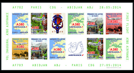 A380-255FND: 12 vignettes avion ND - 1° vol A380 AIR FRANCE Paris ...