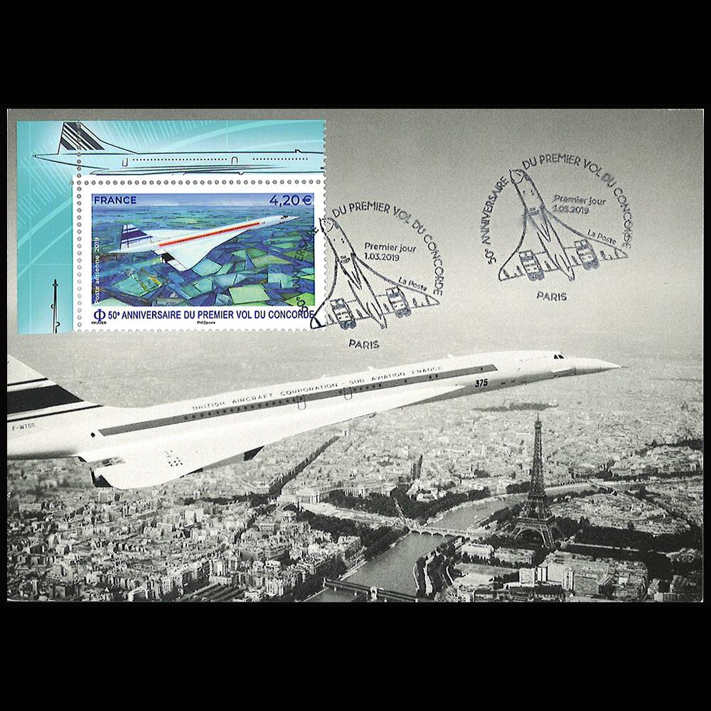 CO-RET88C: PC "50 years CONCORDE 1969-2019" by AIRMAIL Airbus A380 ...
