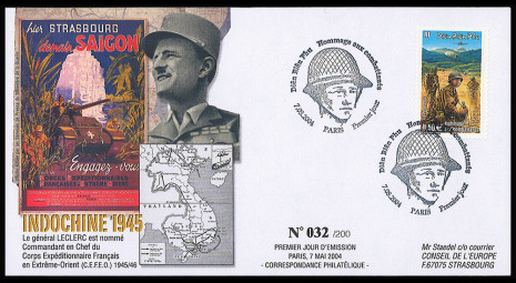 DBP04-1 DIÊN BIÊN PHU Indochina French Fighters 1954-2004 LECLERC Cdr CEFEO 1945