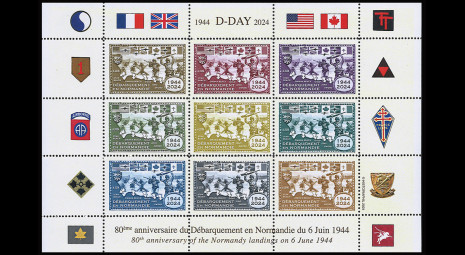 DEB24FD: MILITARY LABELS "D-Day 1944-2024, Omaha, 82th US Airborne, Big ...