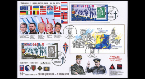 DEB24-2V D-DAY 1944-2024 Ukraine invitée d'honneur de France BLOC ...